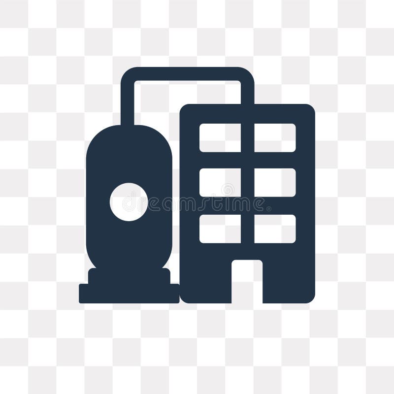 Factory Vector Icon Isolated on Transparent Background, Linear F Stock ...