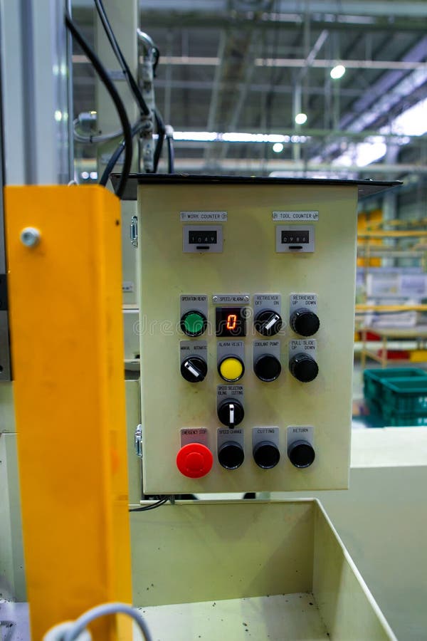 The Factory Walkway and Machine for Processing Metal Part of Car ...