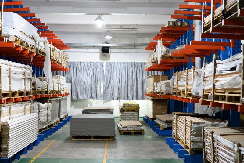 Factory Warehouse Horizontal Composition Stock Photo - Image of ...