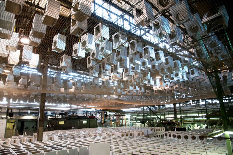 Factory: Washing Machine Production Stock Photo - Image of manufactures ...