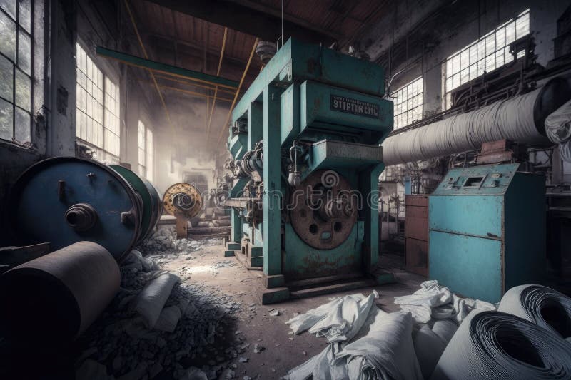 A Factory Where Materials are Sorted and Prepared for Reuse Stock ...