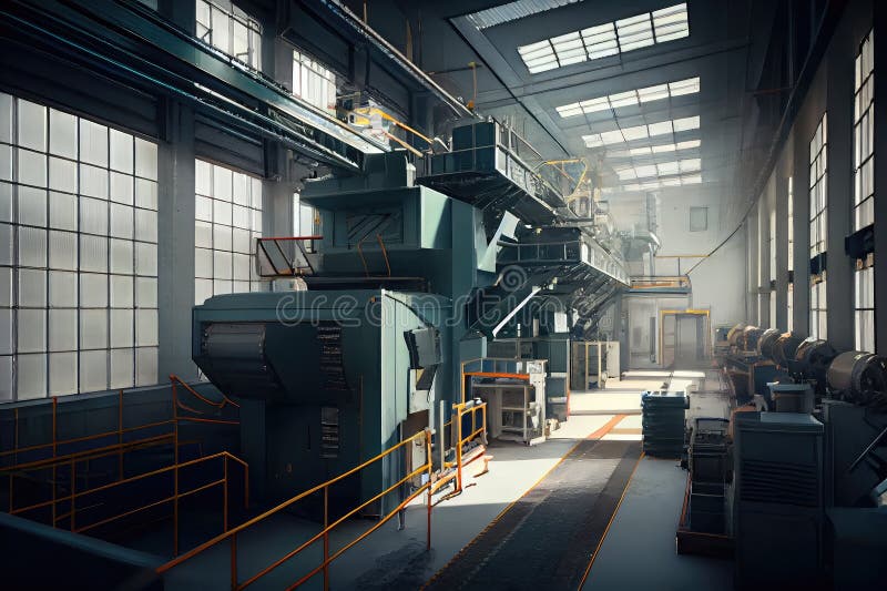 Factory, Where Plastic Windows are Produced in Large Quantities, with ...