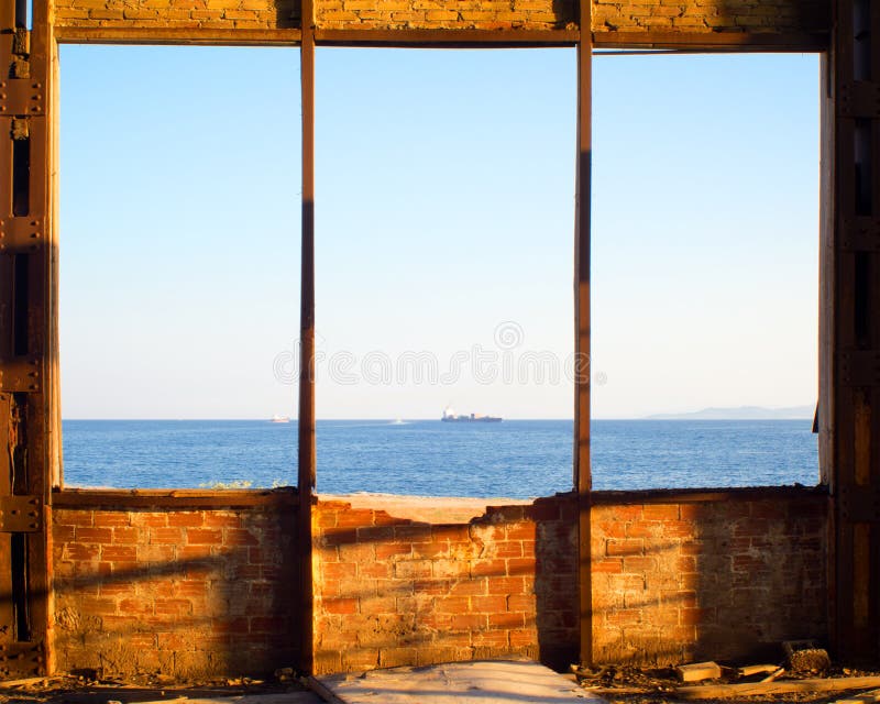 Old Factory Window with Fan Stock Image - Image of industry, heat: 21586701