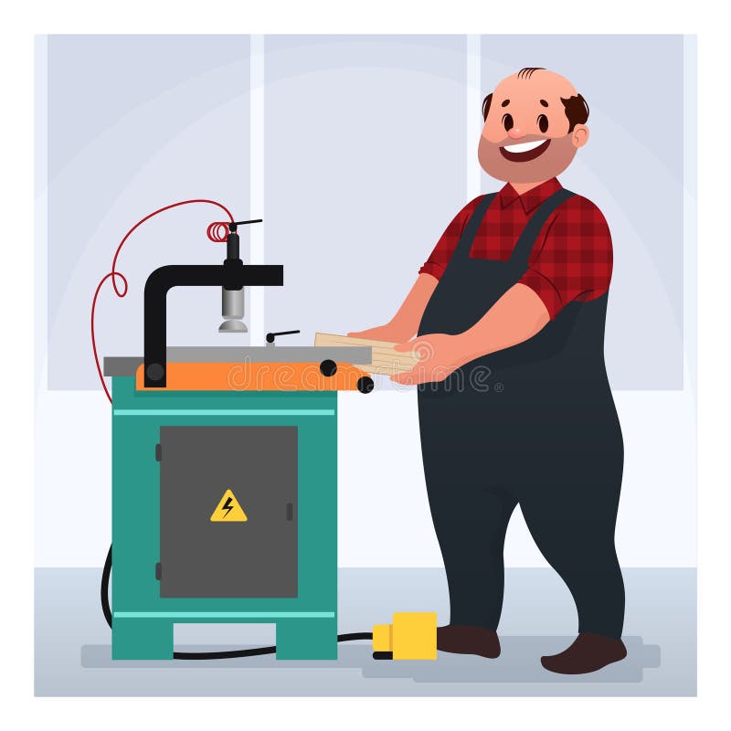 Factory Worker. Cartoon Vector Illustration Stock Illustration ...