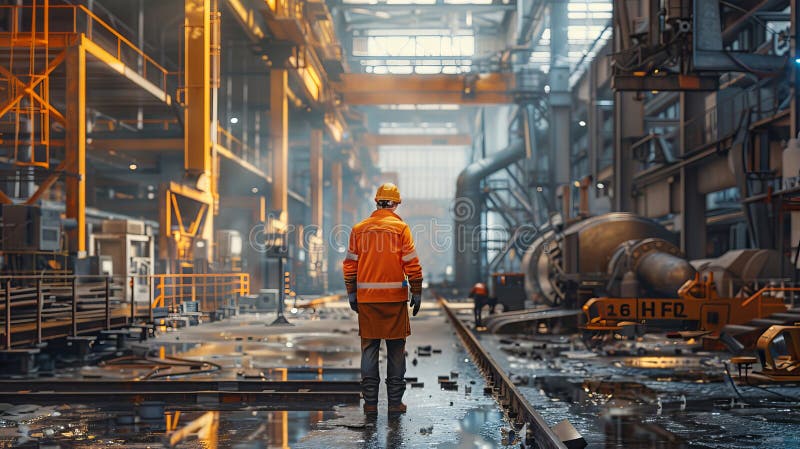 Factory Worker Concept Clean Background Ultra Hd Mobile Wallpaper with ...