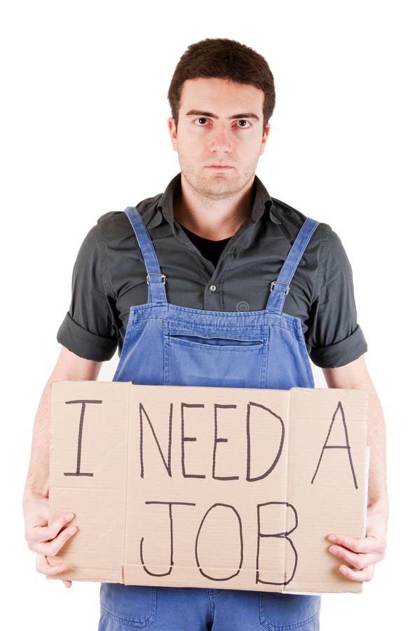 Unemployed worker stock photo. Image of industry, industrial - 21894114