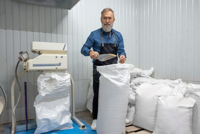 Factory Worker Getting Ready for Beer Brewery Stock Photo - Image of ...