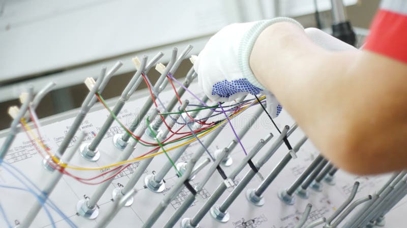 Connecting Electrical Wires To the Plug. Stock Footage - Video of ...