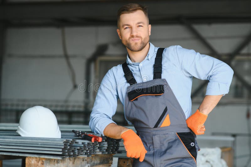 Factory Worker. Man Working on the Production Line. Stock Photo - Image ...