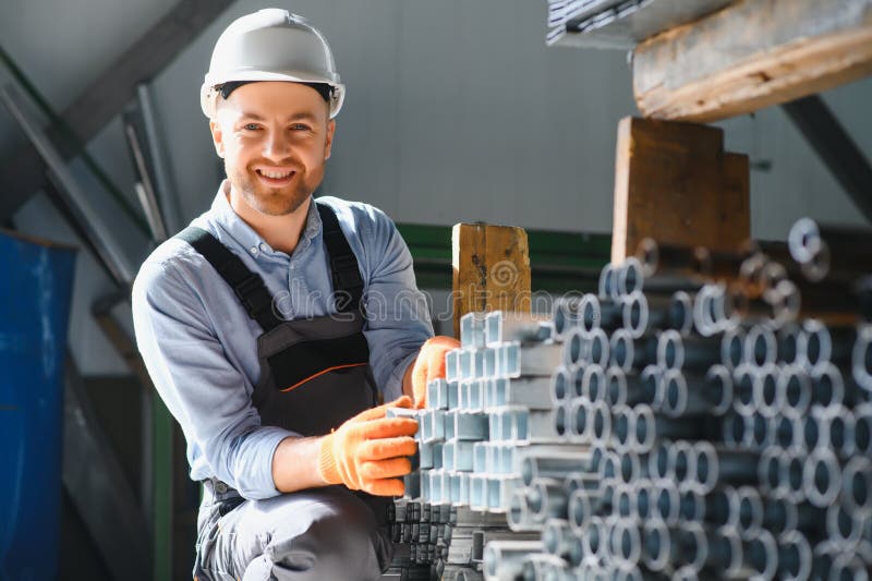 Factory Worker. Man Working on the Production Line. Stock Photo - Image ...