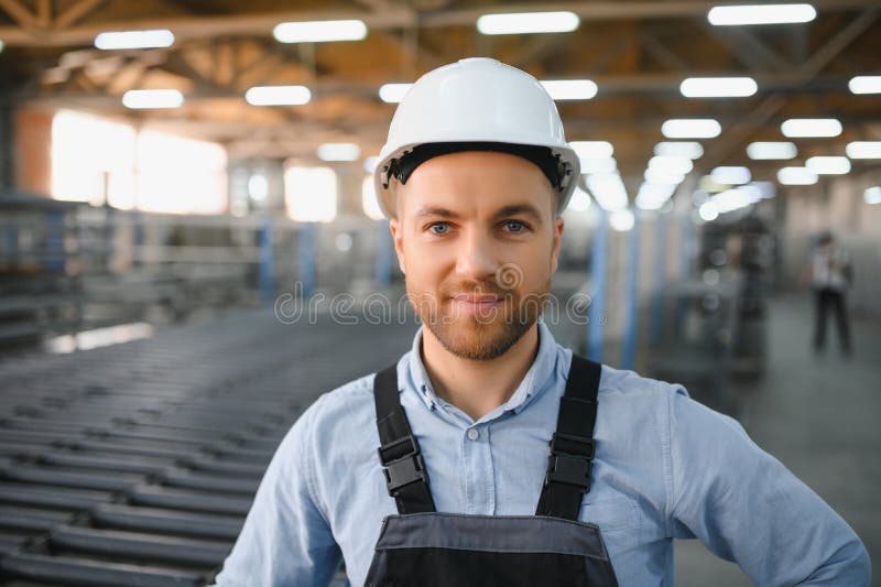 Factory Worker. Man Working on the Production Line. Stock Photo - Image ...