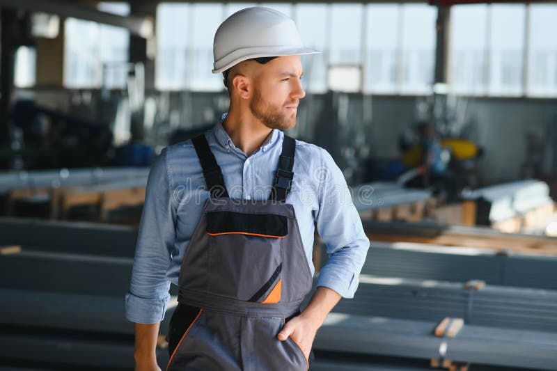 Factory Worker. Man Working on the Production Line. Stock Photo - Image ...