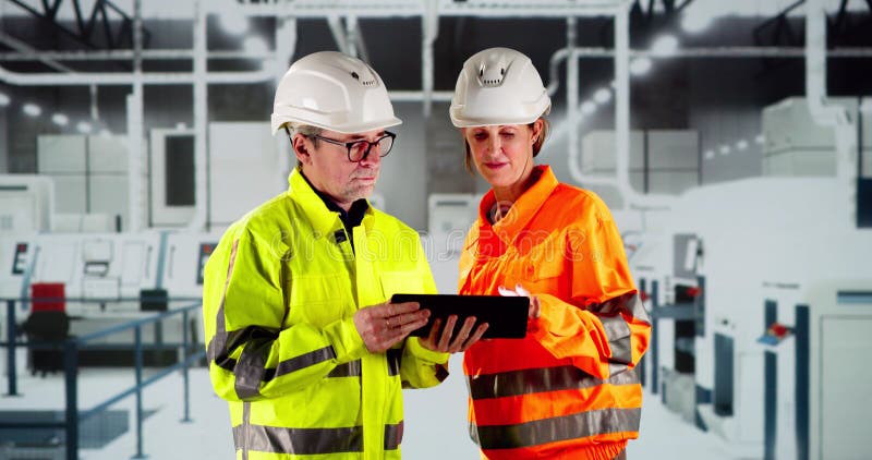 Factory Worker Osha Inspection Stock Image - Image of business ...