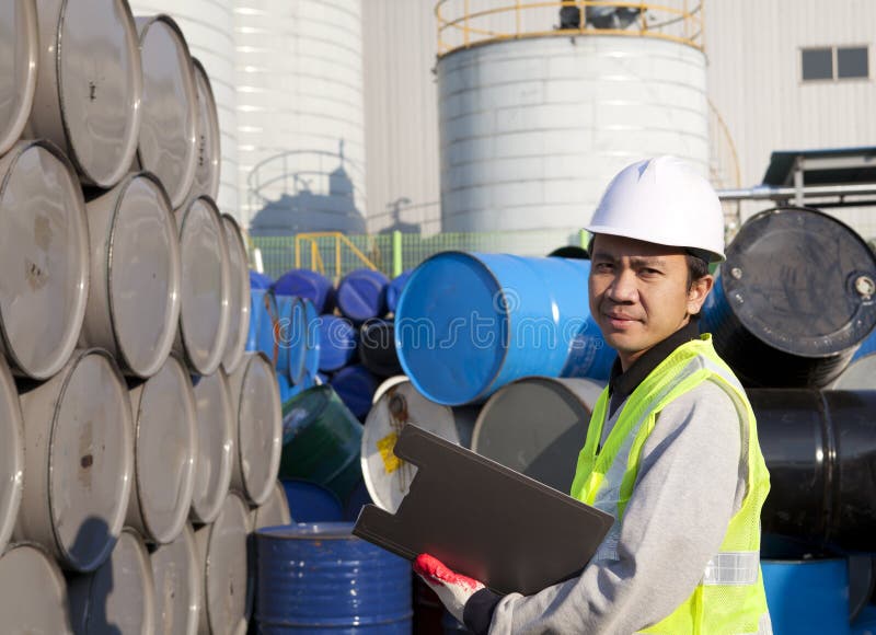 Factory worker stock photo. Image of fuel, empty, garbage - 36136500