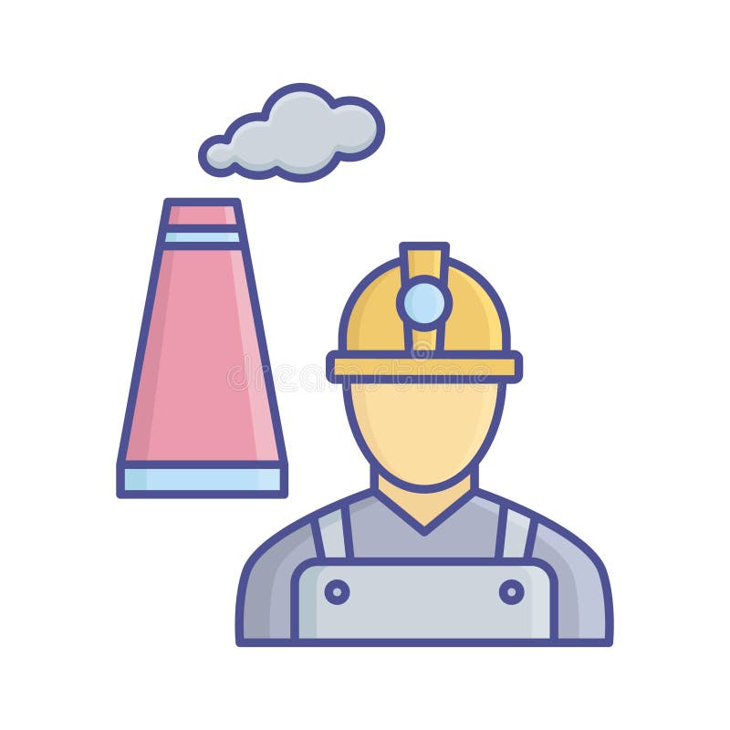 Factory Worker Vector Icon Which Can Easily Modify or Edit Stock Vector ...