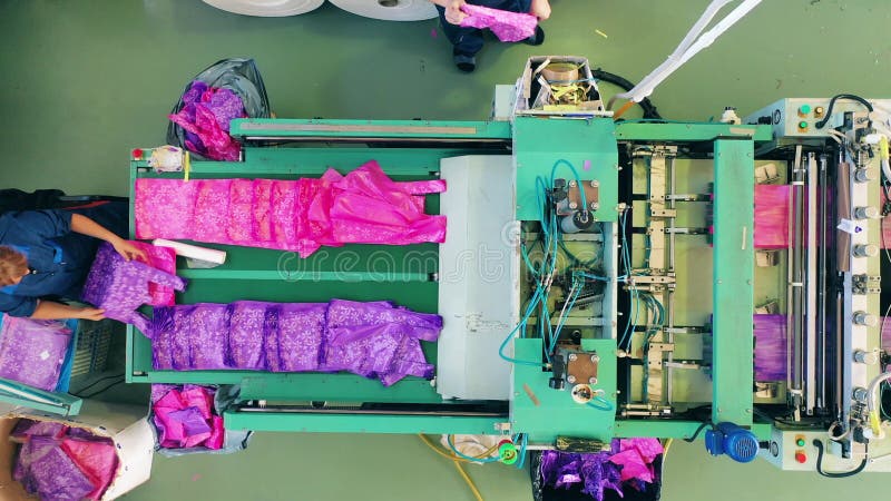 Transporting and Folding Cardboard Boxes with Equipment Stock Footage ...