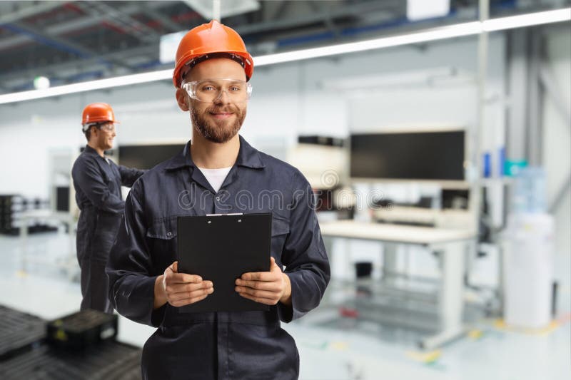 Factory Workers in a Factory Stock Photo - Image of produce, engineer ...