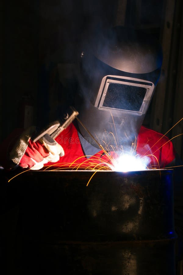 Working welder stock photo. Image of occupation, work - 39332646