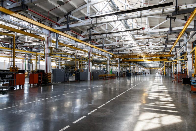 Factory Workshop Interior and Machines Stock Photo - Image of factory ...