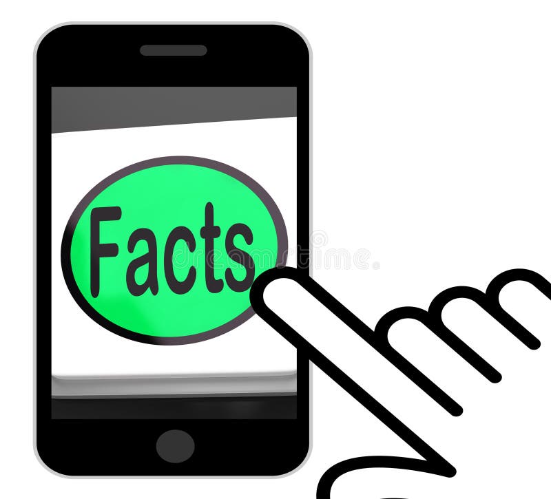 Facts Button Displays True Information and Data Stock Illustration ...