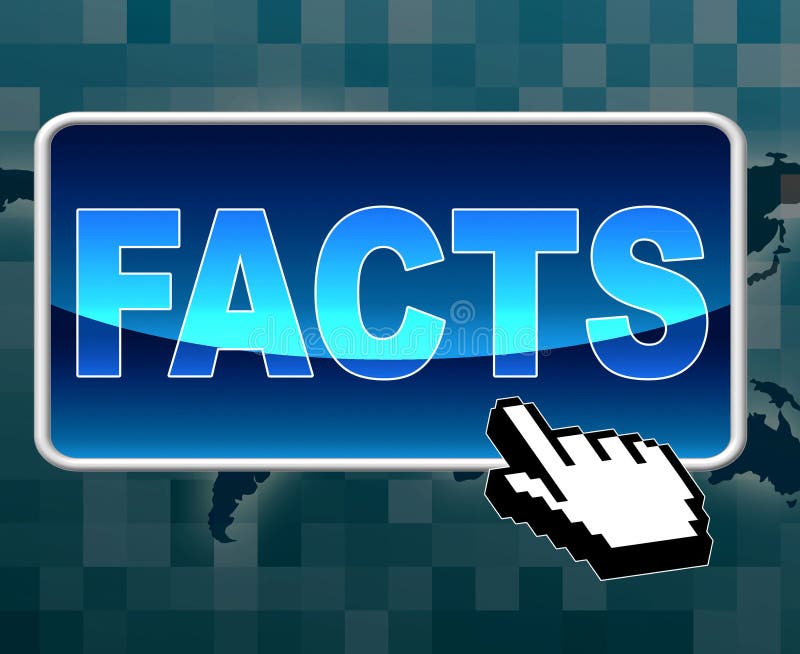 Facts Button Represents World Wide Web and Answers Stock Illustration ...