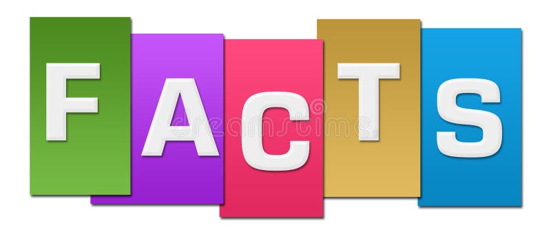 Fun Facts Colorful Stripes stock illustration. Illustration of wisdom ...