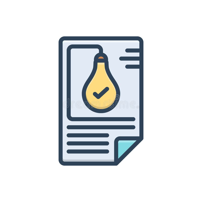 Color Illustration Icon for Facts, Clue and Document Stock Vector ...