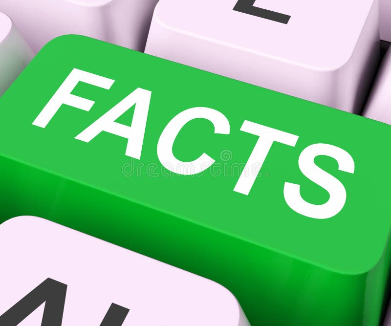Facts Key Shows True Information and Data Stock Photo - Image of info ...