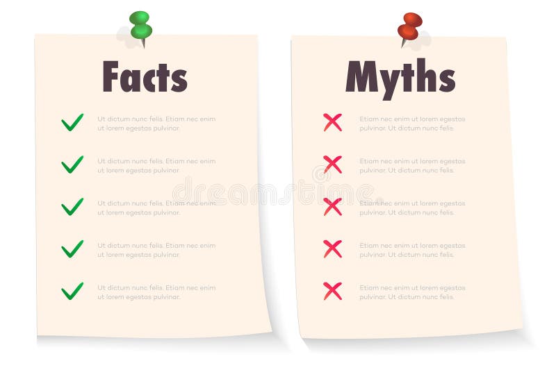 Facts and Myths Vector Frame Template Stock Vector - Illustration of ...