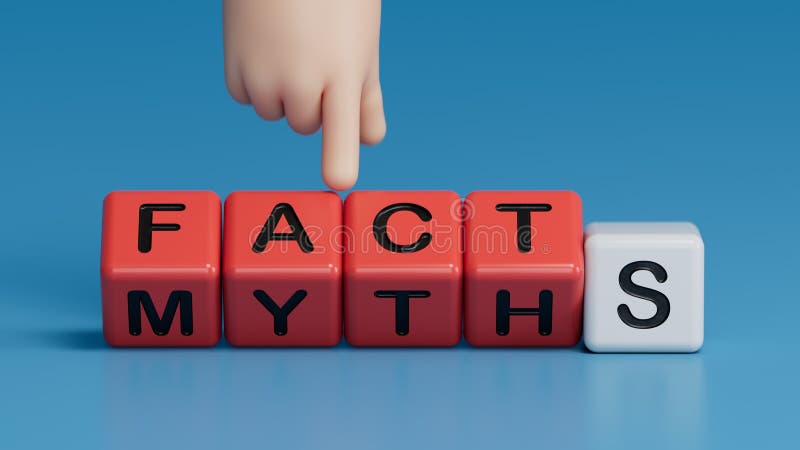 Facts Vs Myths Symbol. Businessman Hand Turns Cubes and Changes Word ... Facts Vs Myths Symbol. Businessman Hand Turns Cubes and Changes Word ...