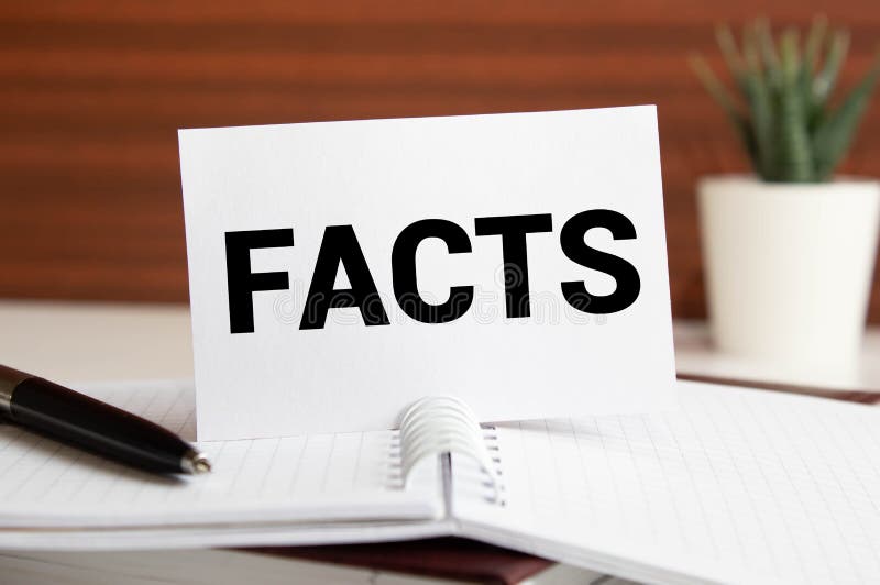 Facts Word on Card Index Paper Stock Photo - Image of paper, work ...