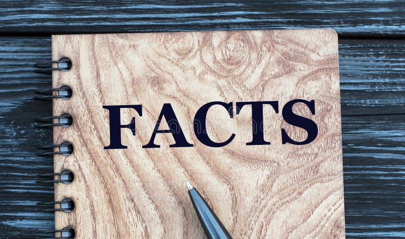 Facts Word on Cube Wooden Block, Business Concept Stock Image - Image ...