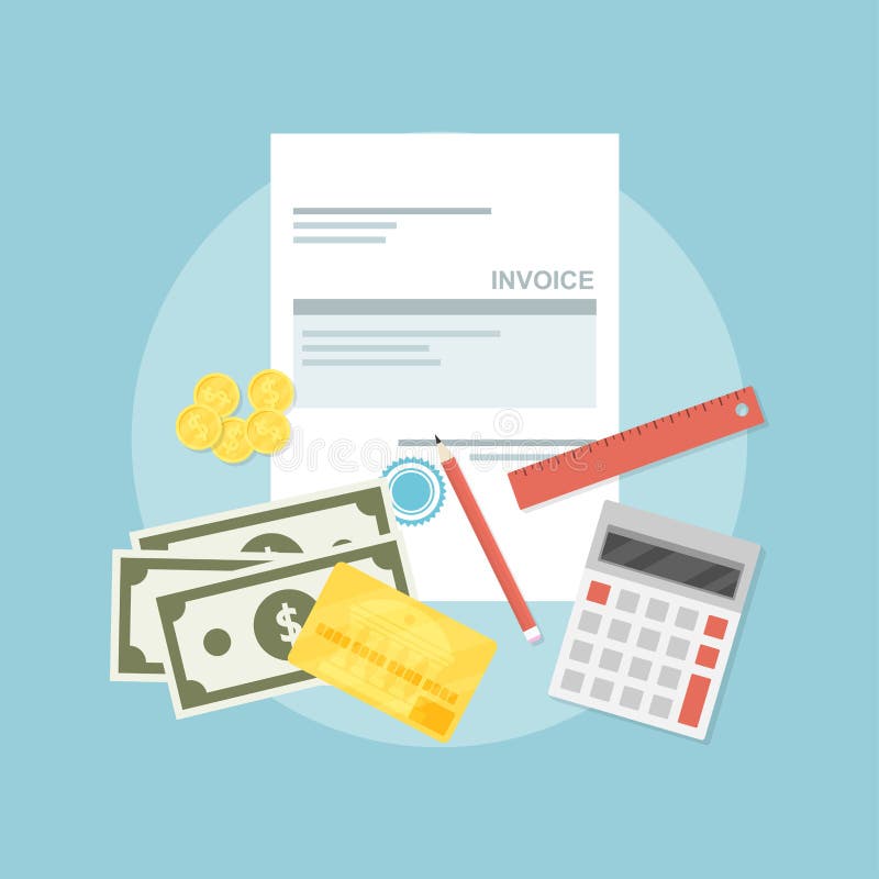 Feuille De Facture, Paysheet Ou Icône De Feuille De Paie Illustration ...