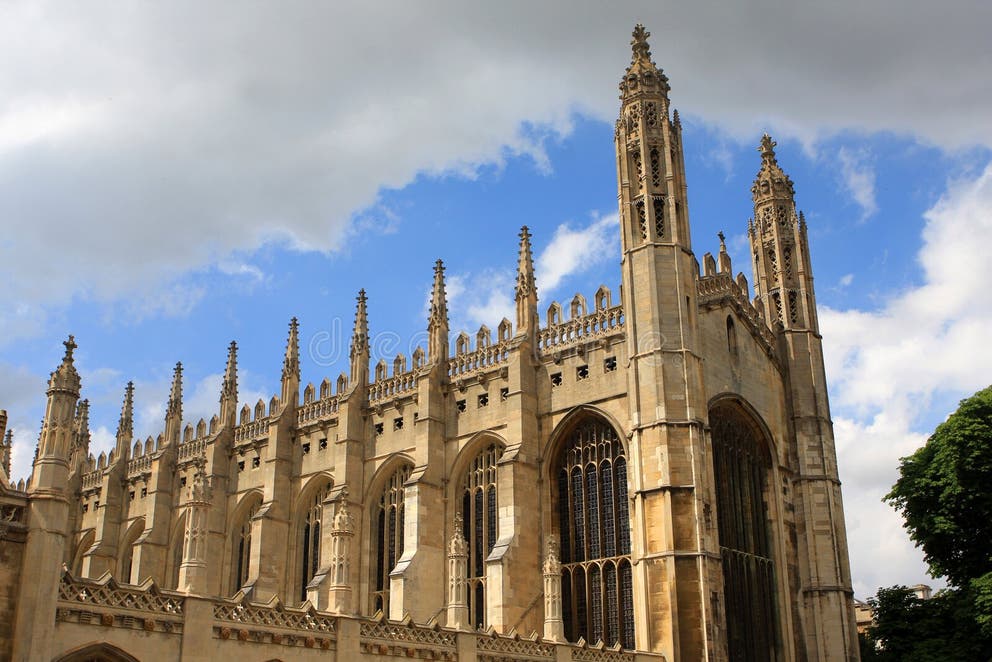 A Faculdade Capela Do Rei, Cambridge. Imagem de Stock - Imagem de ...