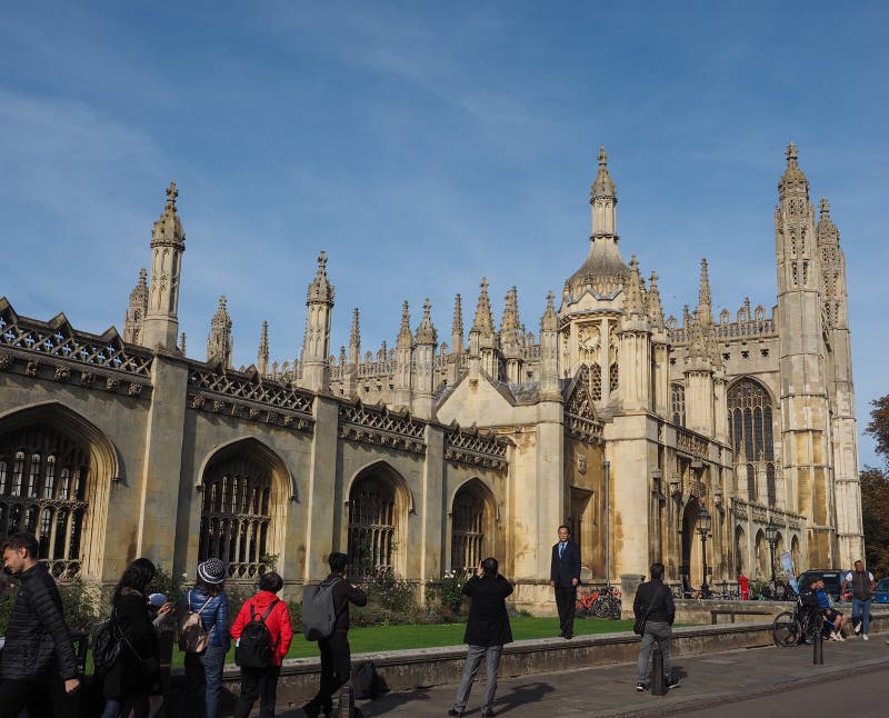 Faculdade Do Rei Em Cambridge Foto Editorial - Imagem de arquitetura ...
