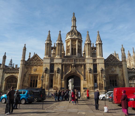 Faculdade Do Rei Em Cambridge Imagem de Stock Editorial - Imagem de ...