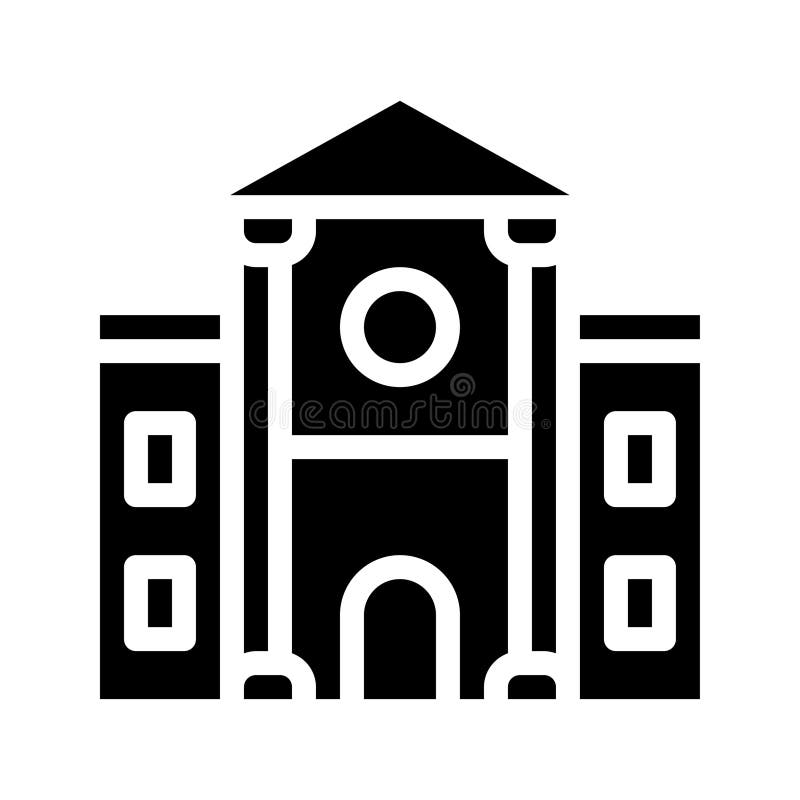 Faculty Building Icon. with a Soild Style. Suitable for Use on Websites ...