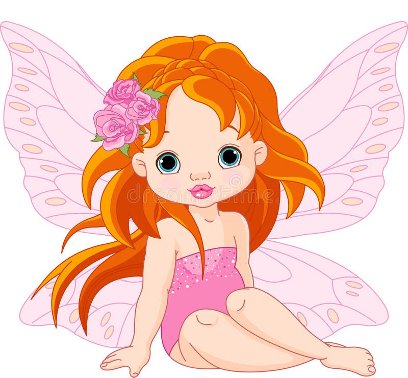 Fada pequena ilustração do vetor. Ilustração de sorriso - 32523476