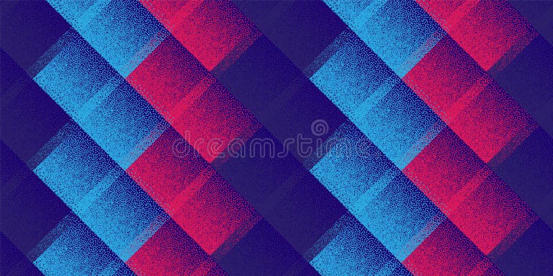 Fade Dotwork Rhombus Shapes Vector Geometric Seamless Pattern. Stock ...