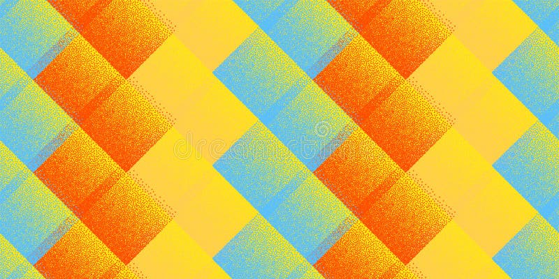 Fade Dotwork Rhombus Shapes Vector Geometric Seamless Pattern. Stock ...