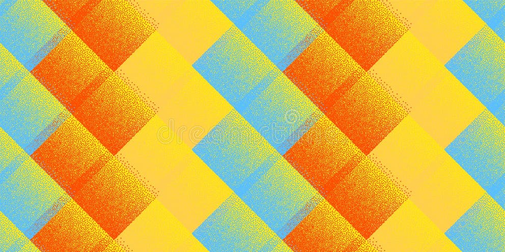 Fade Dotwork Rhombus Shapes Vector Geometric Seamless Pattern. Stock ...