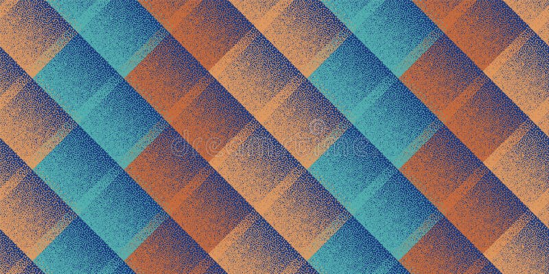 Fade Dotwork Rhombus Shapes Vector Geometric Seamless Pattern. Stock ...