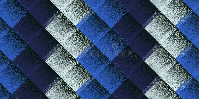 Fade Dotwork Rhombus Shapes Vector Geometric Seamless Pattern. Stock ...