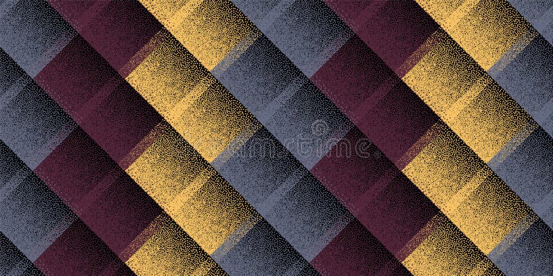 Fade Dotwork Rhombus Shapes Vector Geometric Seamless Pattern. Stock ...