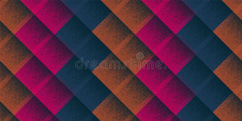 Fade Dotwork Rhombus Shapes Vector Geometric Seamless Pattern. Stock ...