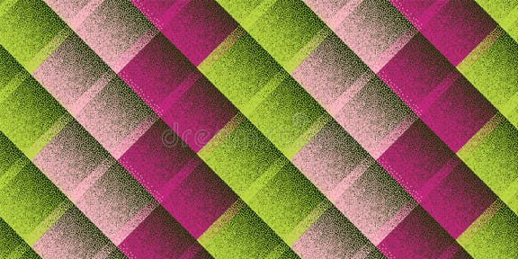 Fade Dotwork Rhombus Shapes Vector Geometric Seamless Pattern. Stock ...