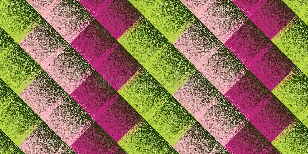 Fade Dotwork Rhombus Shapes Vector Geometric Seamless Pattern. Stock ...