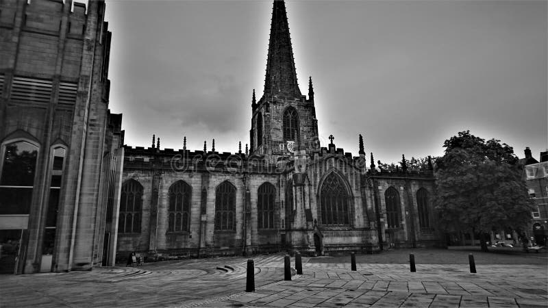 Fade to black stock image. Image of tree, tower, building - 92110601