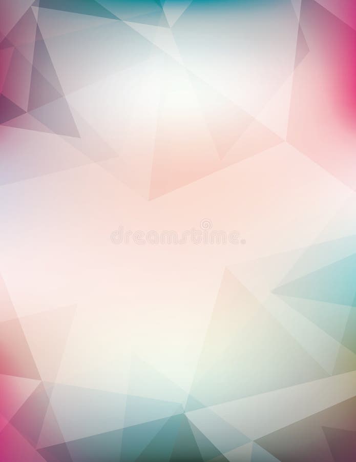 Faded Background with Transparent Triangles. Vector Graphic Pattern ...