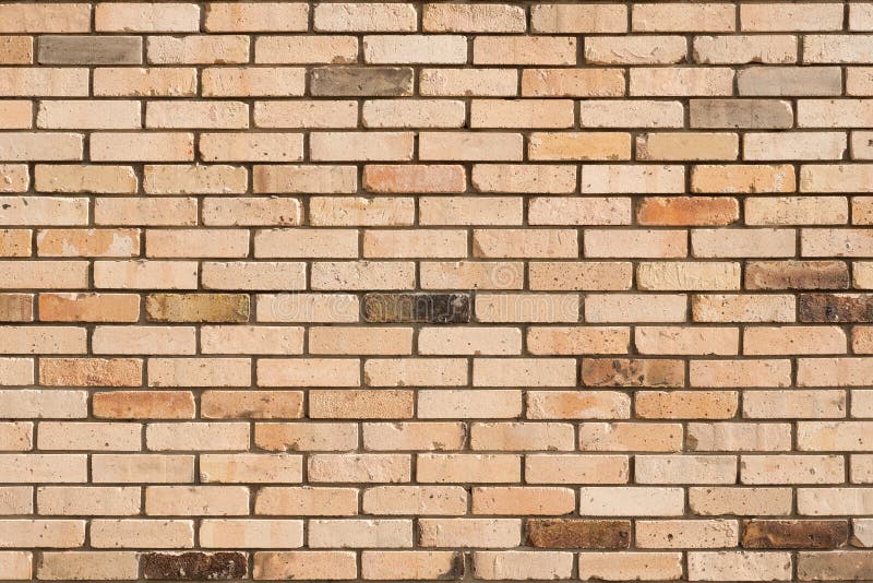 Faded Brick Wall Background. Colored Bricks Facade Stock Photo - Image ...